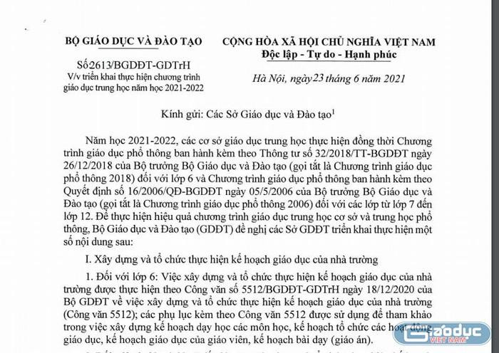 Tôi cho rằng Bộ điều chỉnh công văn 5512 bằng công văn 2613 là hợp lý ...