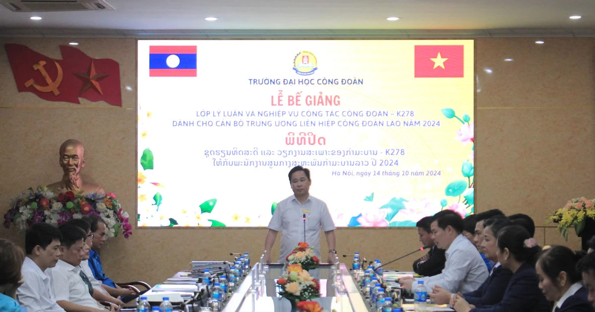 ĐH Công đoàn bế giảng lớp Lý luận và Nghiệp vụ công tác công đoàn cho ...