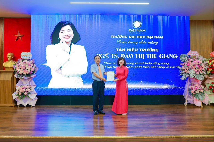 PGS.TS Đào Thị Thu Giang được bổ nhiệm làm Hiệu trưởng Trường ĐH Đại Nam | Giáo dục Việt Nam
