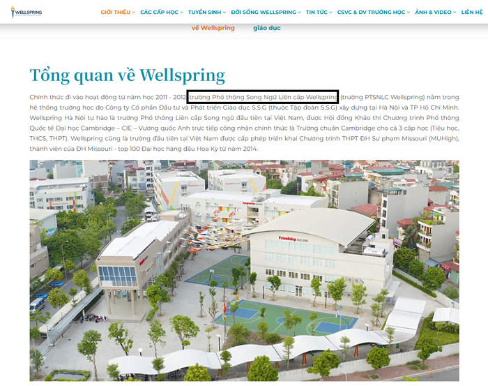 Wellspring Hà Nội: Học phí cao nhất gần nửa tỷ/năm nhưng ít thông tin ...